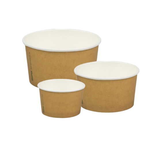 Kraft Paper Gelato Ice Cream Cup - BioPak - Sydney Packaging