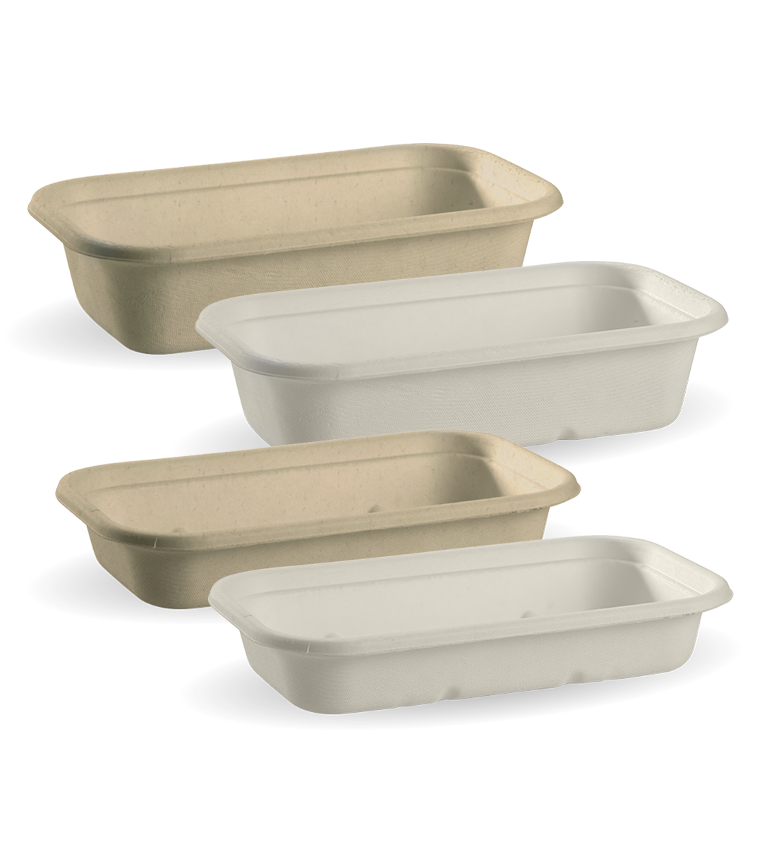 Sugarcane Rectangle Containers with Lids | Sydney Packaging
